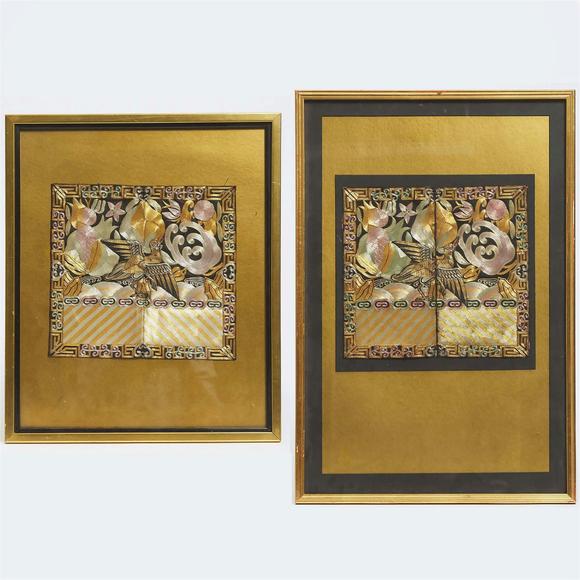 A Pair of Embroidered Official's Rank Badges of Geese, Buzi_A Pair of ...